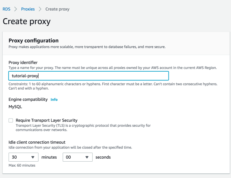 Set Up Shared Database Connection With Amazon Rds Proxy